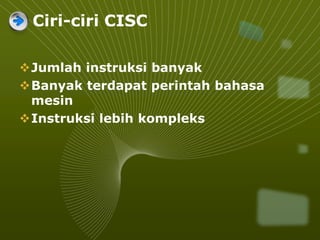 RISC dan CISC | PPTX