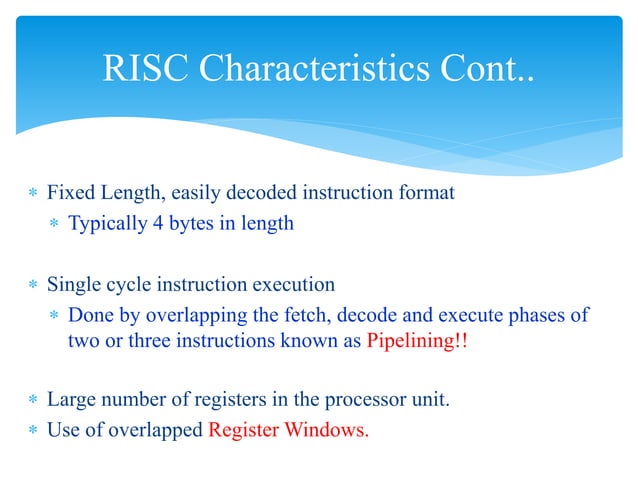 CISC & RISC Architecture | PPTX