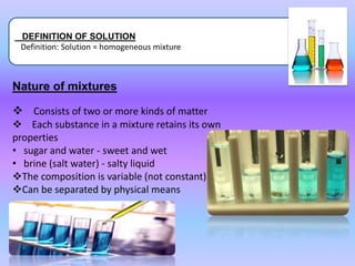 Solution Science Definition