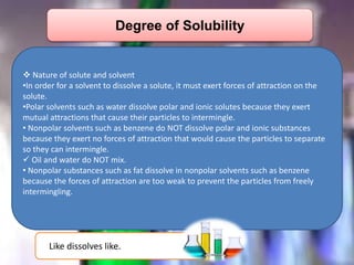 the nature of solution | PPTX