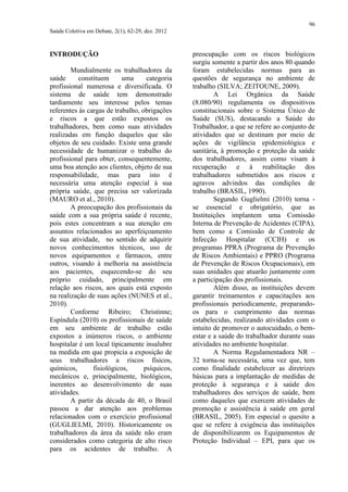 Riscos ocupacionais no ambiente hospitalar | PDF