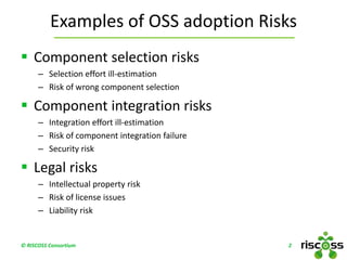 Riscoss models u-qasar meeting | PPT