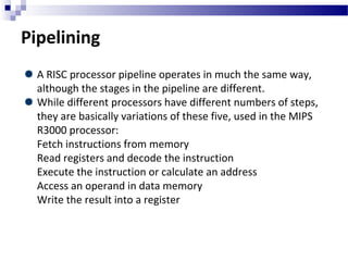 Risc Processors | Ppt