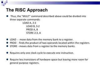 Risc processors | PPT