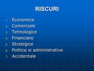 Risc si reusita in afaceri | PPT