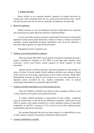 Riscurile intreprinderii de constructii | PDF