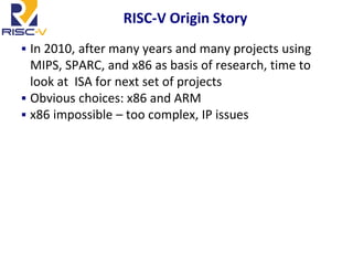 Riscv 20160507-patterson | PPTX