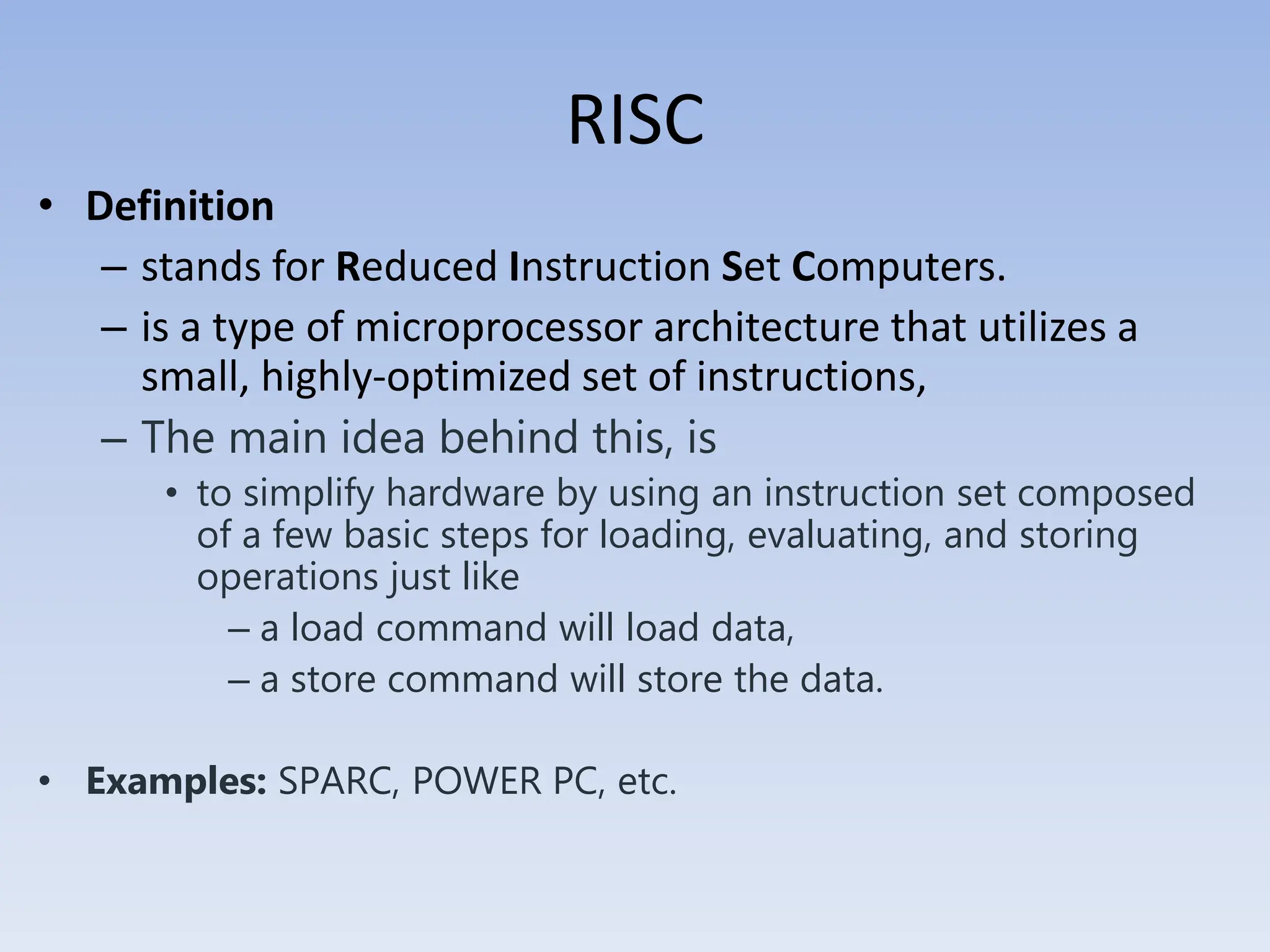 Risc Vs Cisc Computer Architecture And Design Ppt 6052