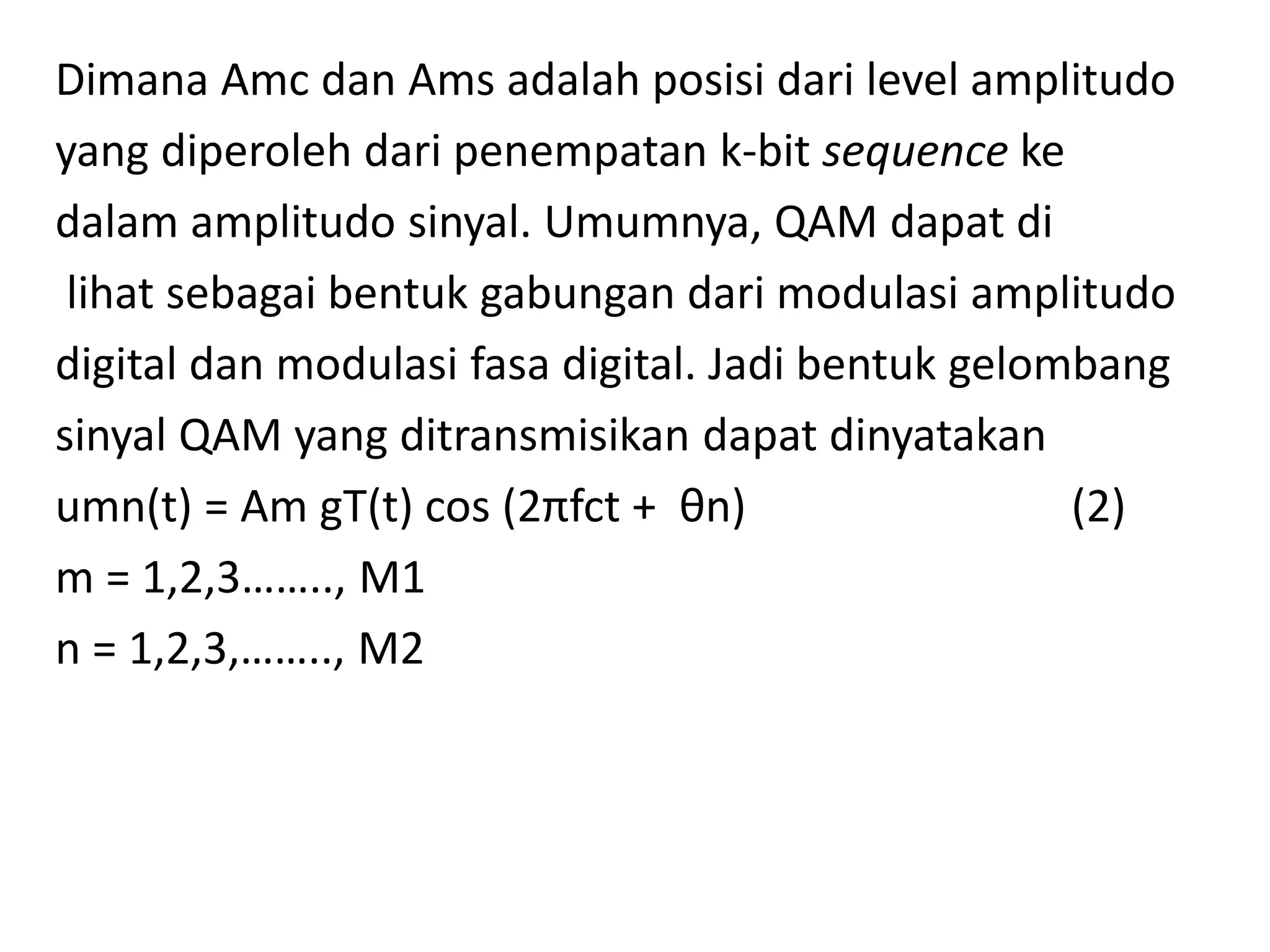 QAM (Quadratur Amplitude Modulation) | PPTX