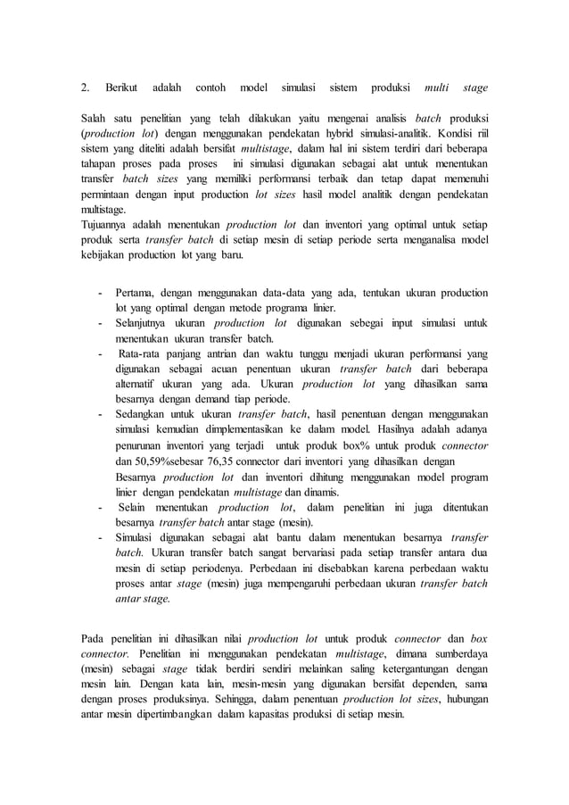 3 Jenis Model (pemodelan dan simulasi) | DOCX