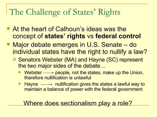 Rise of American Sectionalism | PPT