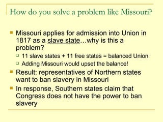 Rise of American Sectionalism | PPT