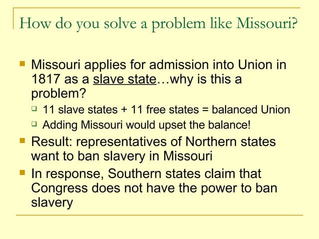 Rise of American Sectionalism | PPT