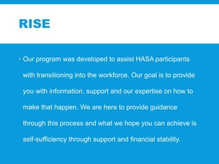 Rise powerpoint-orientation | PPT