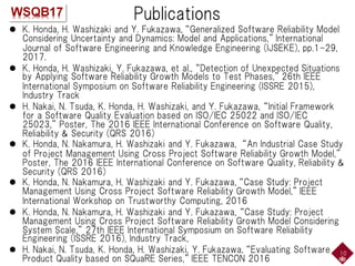 IPA RISE 2015-16: Waseda Software Quality Benchmark | PPT