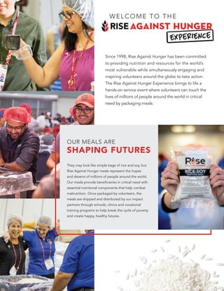 Rise against hunger experience brochure | PDF