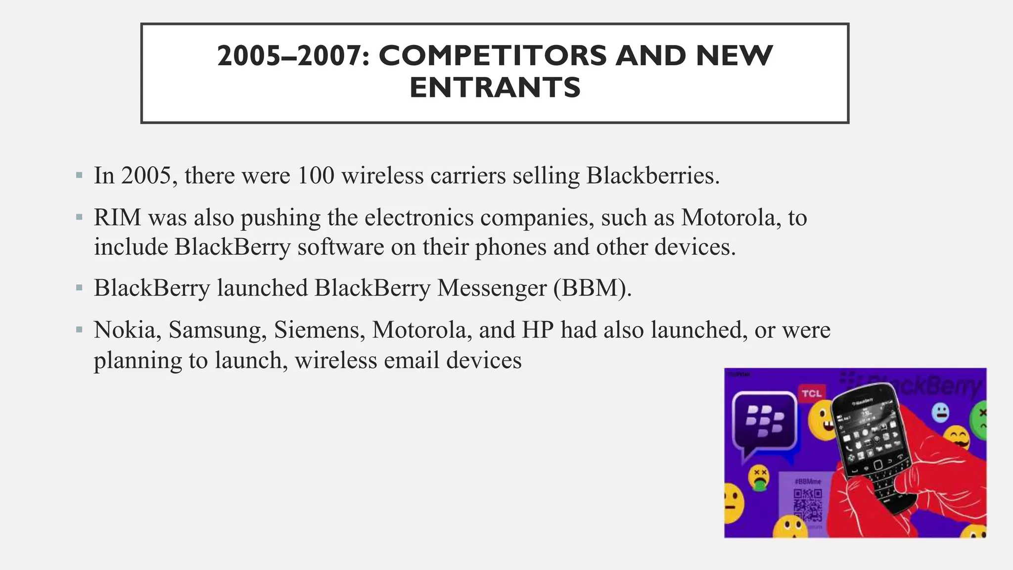 Rise and Fall of BlackBerry.pptx history | PPTX