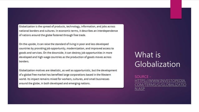 Rise and Fall of Globalization | PPT