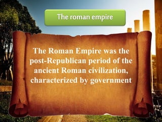 Rise and Fall of Roman Empire | PPTX