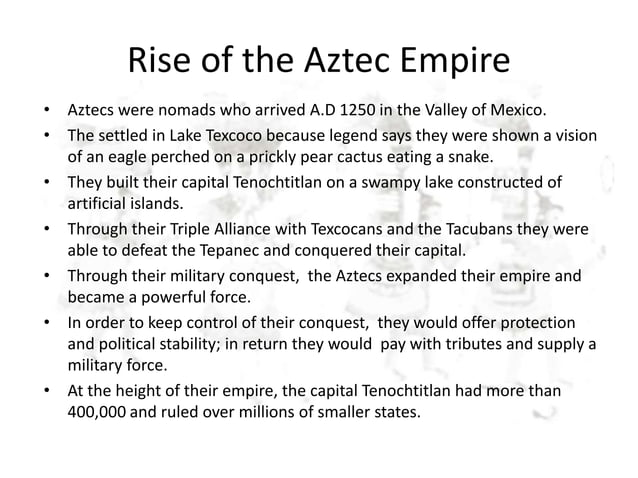 Rise and fall of the aztec and inca | PPT