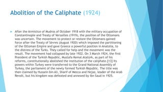 Rise and fall of the Islamic Caliphate | PPTX