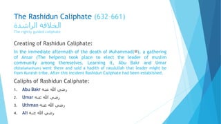 Rise and fall of the Islamic Caliphate | PPTX