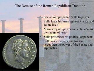 Rise and Fall of the Roman Republic | PPT