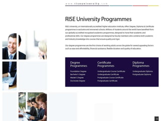 Rise University (Organizational Brochure) | PPTX
