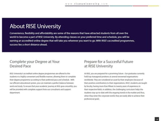Rise University (Organizational Brochure) | PPTX