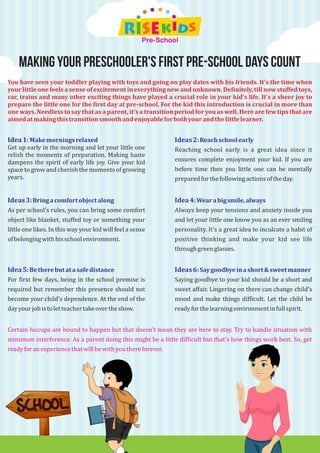 Parenting Tips for Parents | Risekids | PDF