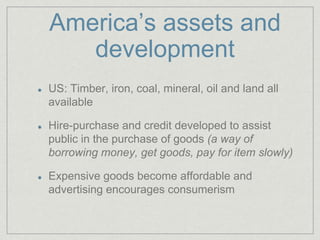 Rise of american economy | PPT