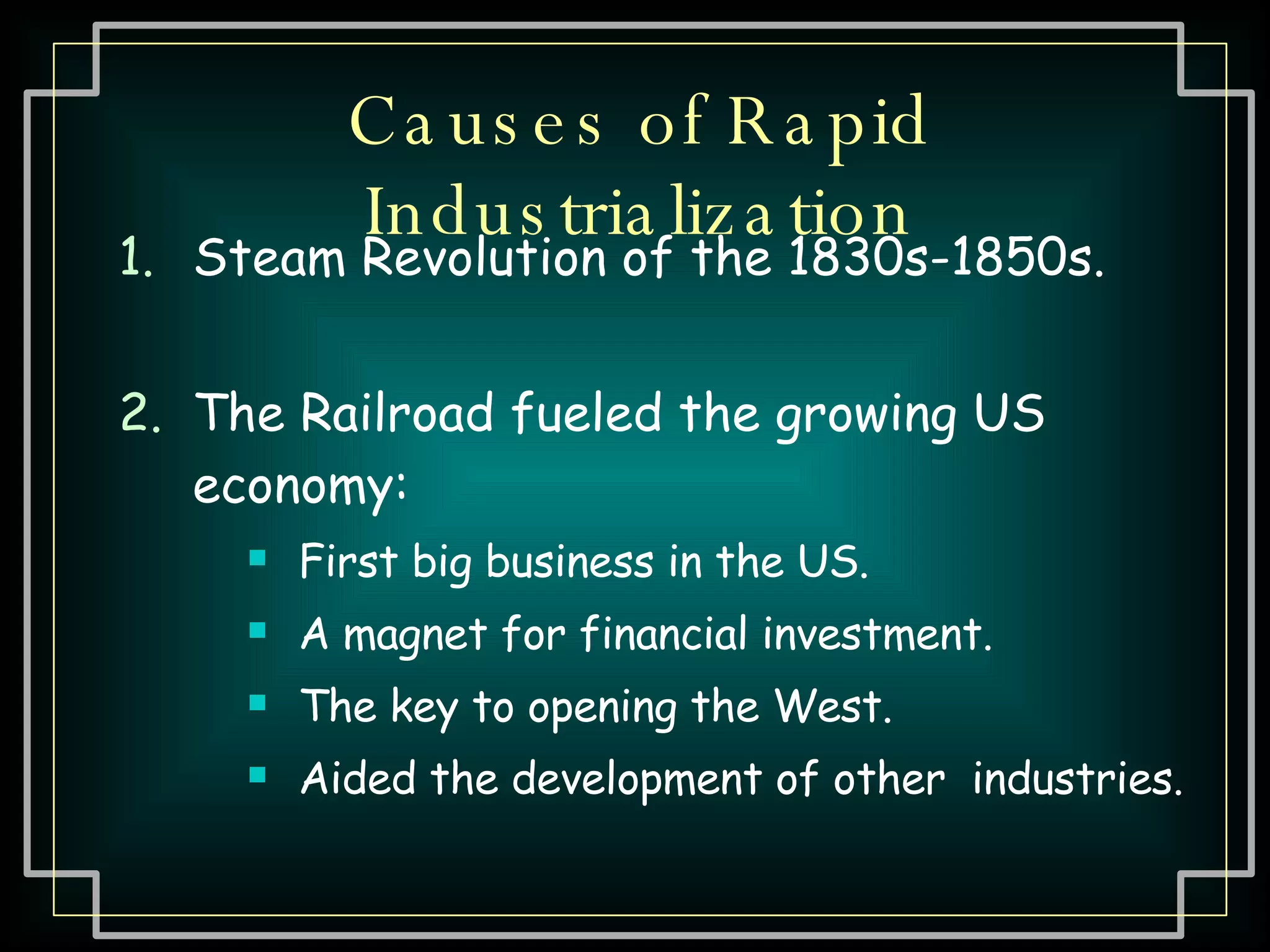 Rise Of Big Business | PPT