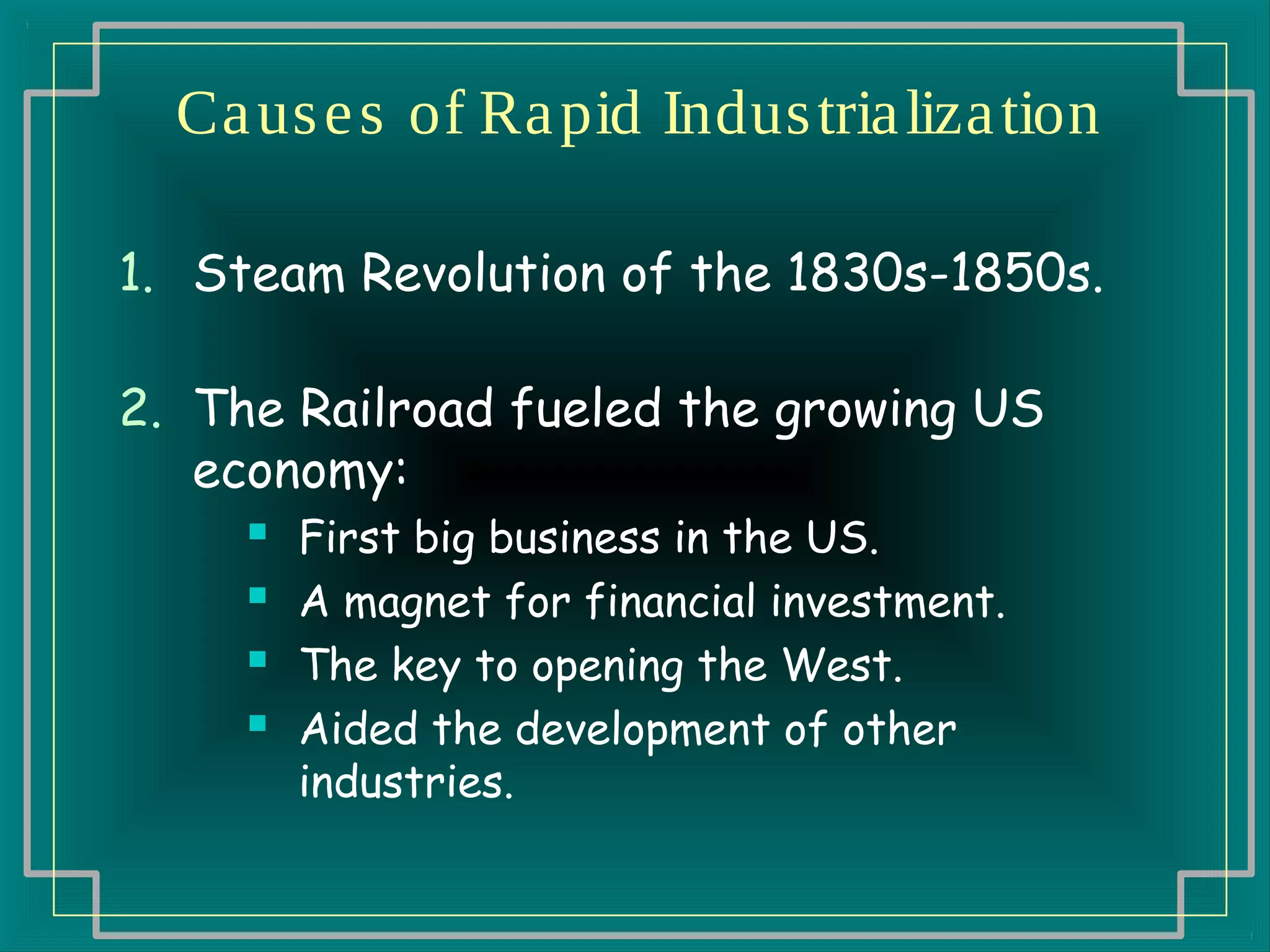 The Rise of Big Business | PPT