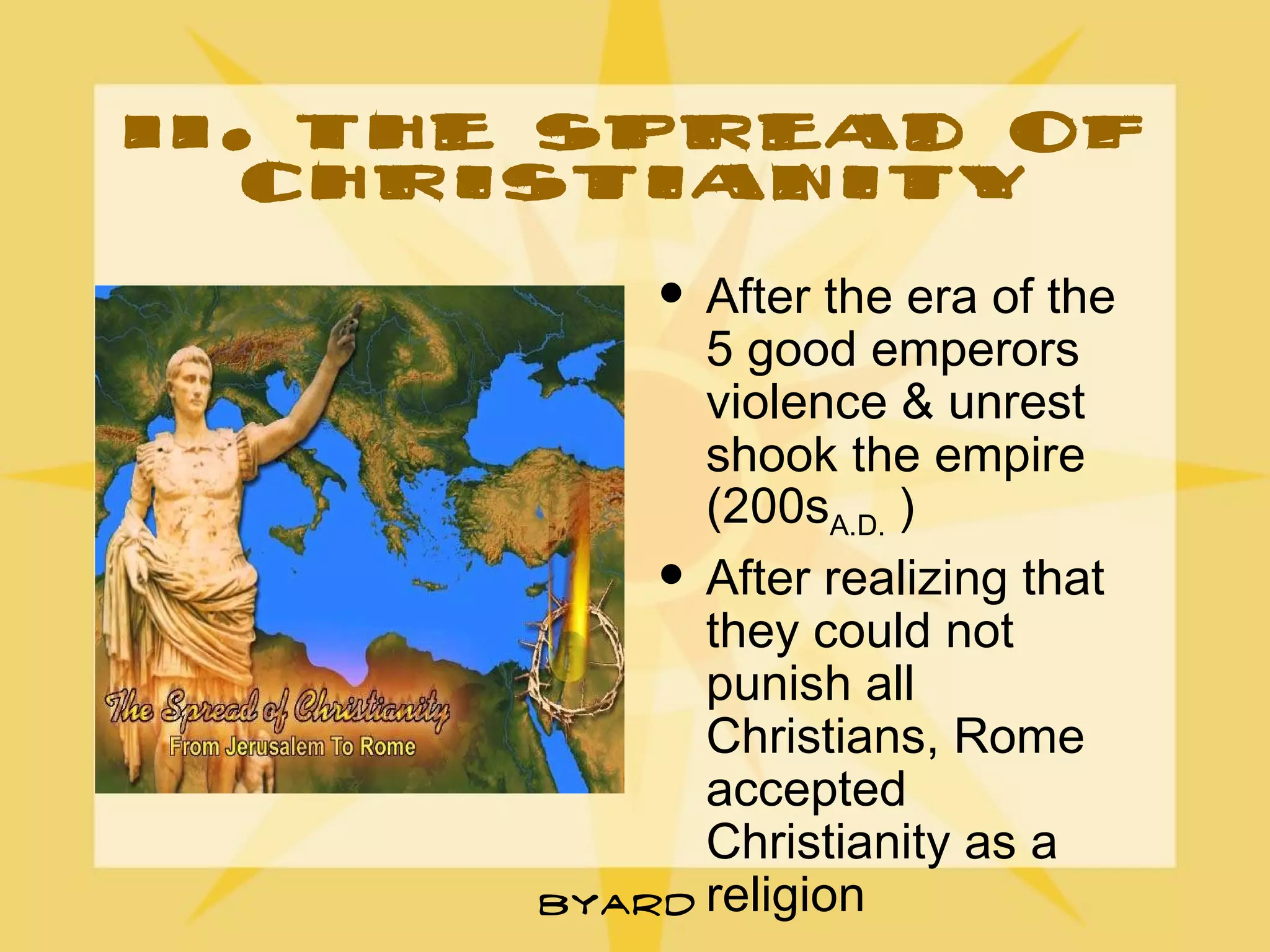 The Rise Of Christianity | PPT