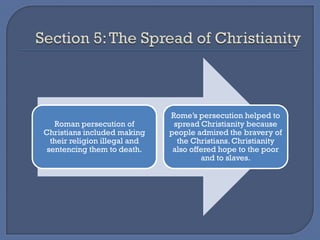 Rise of christianity notes pp | PPTX