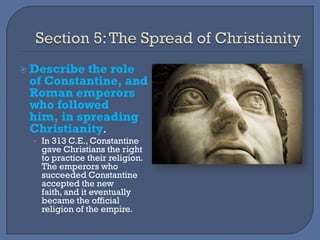 Rise of christianity notes pp | PPTX