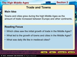 Rise of Cities and the Growth of Trade in History | PPT