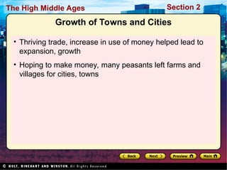 Rise of Cities and the Growth of Trade in History | PPT