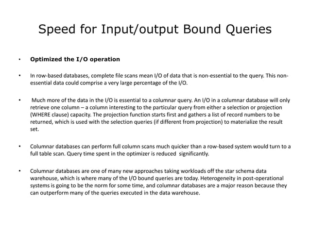 Rise of Column Oriented Database | PPTX