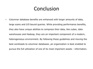 Rise of Column Oriented Database | PPTX