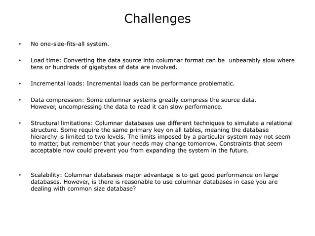 Rise of Column Oriented Database | PPTX
