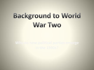 Rise of dictators post ww1 | PPTX