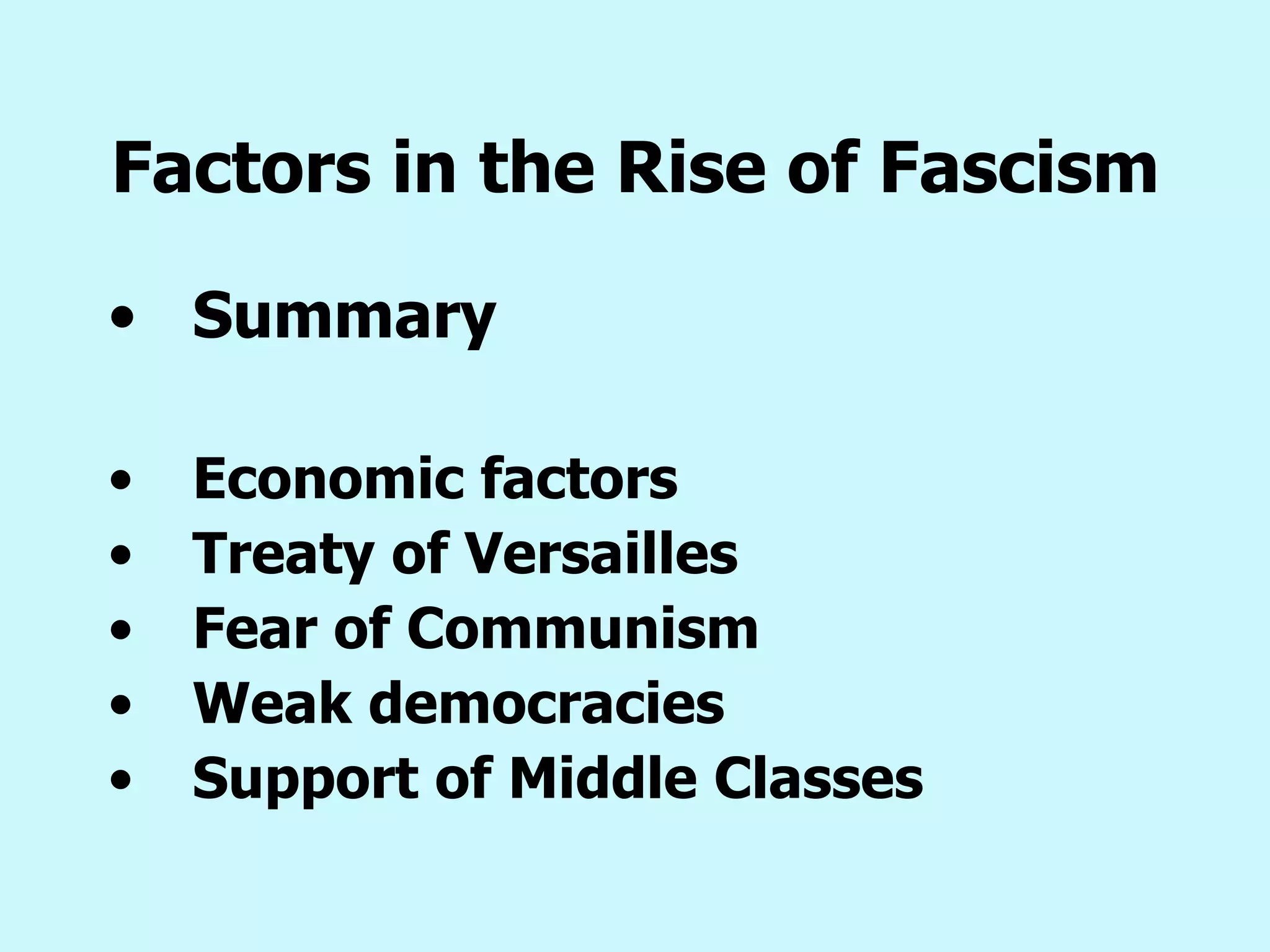 Rise of fascism | PPT