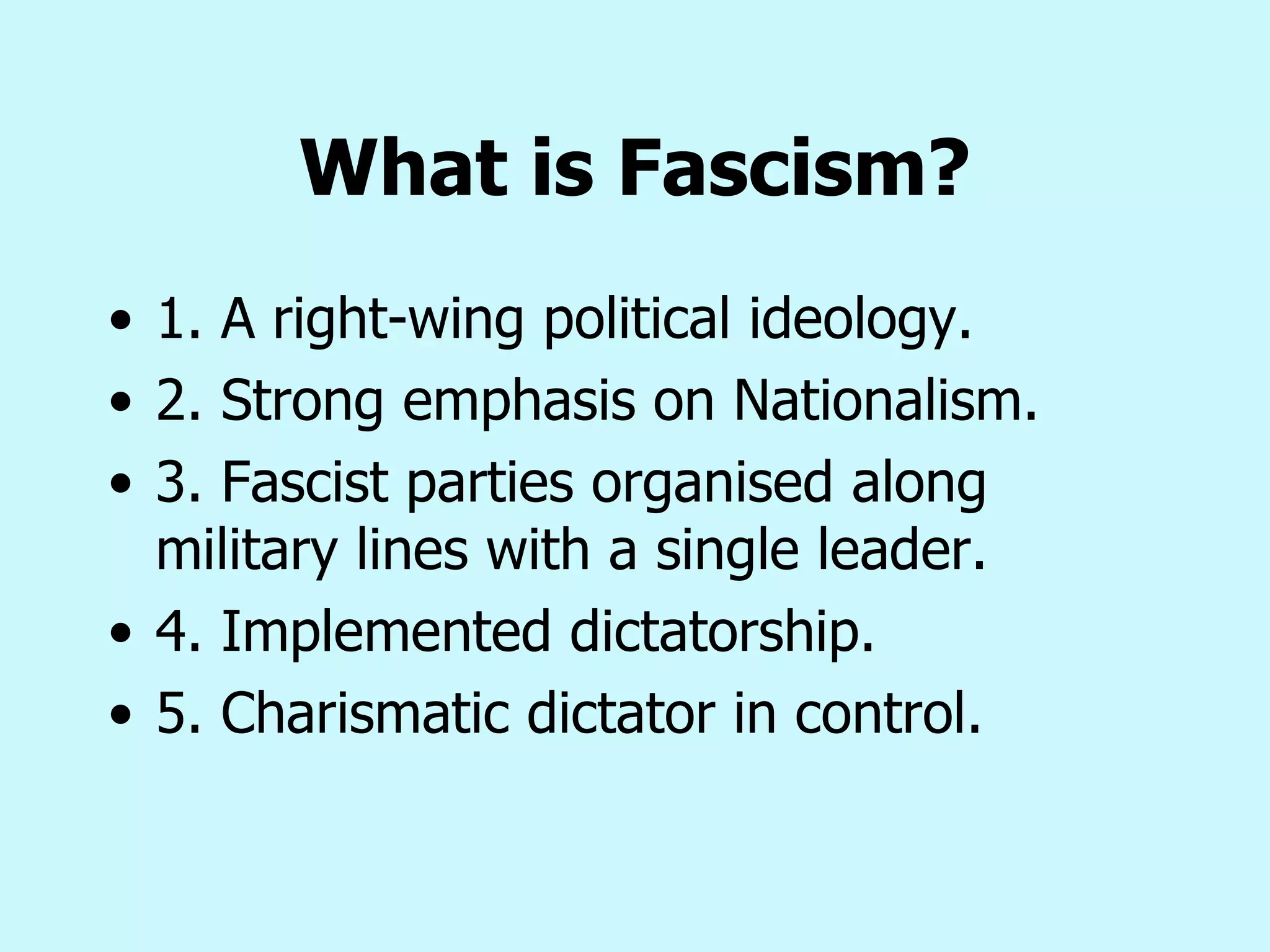 Rise of fascism | PPT