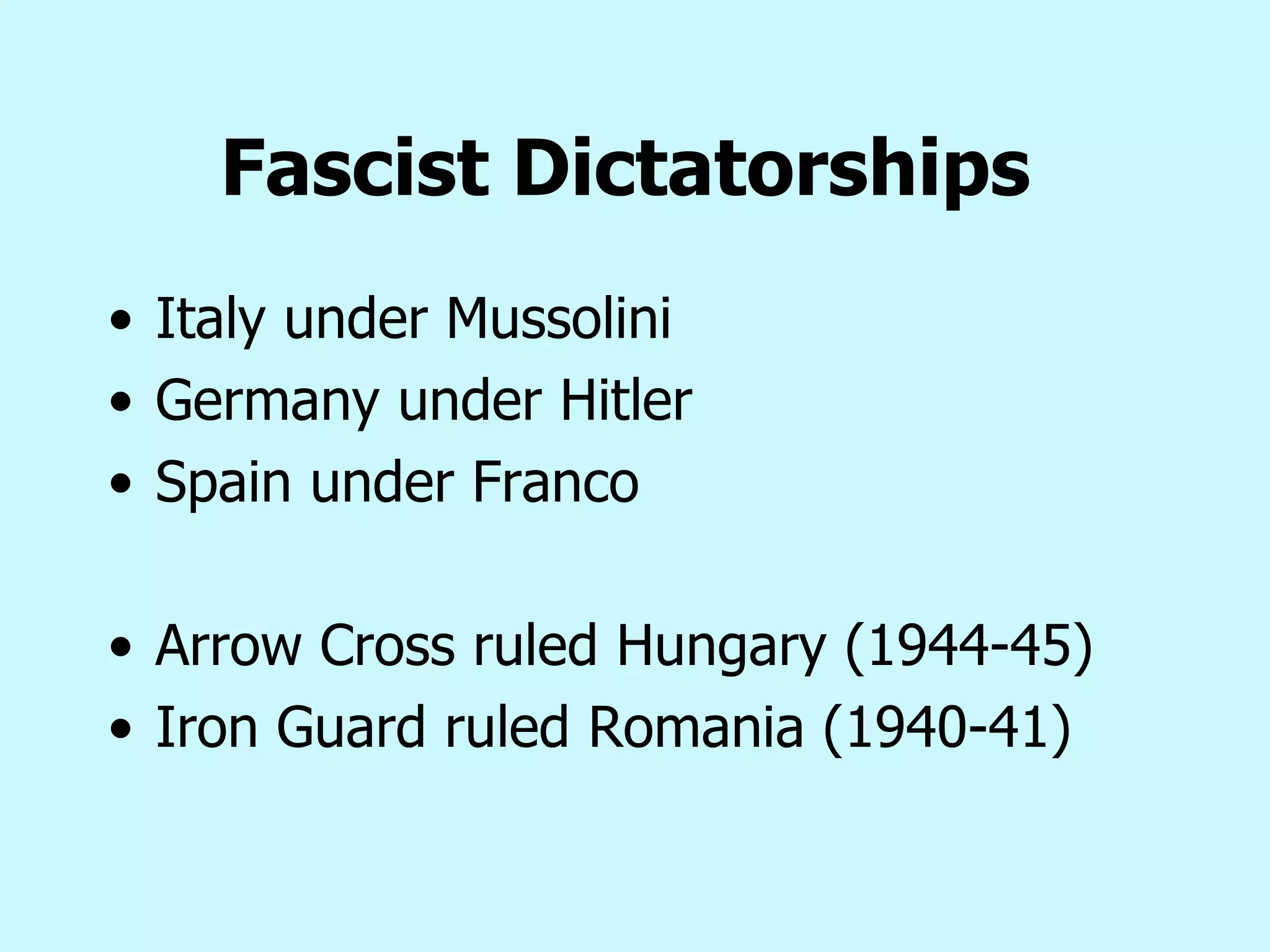 Rise of fascism | PPT