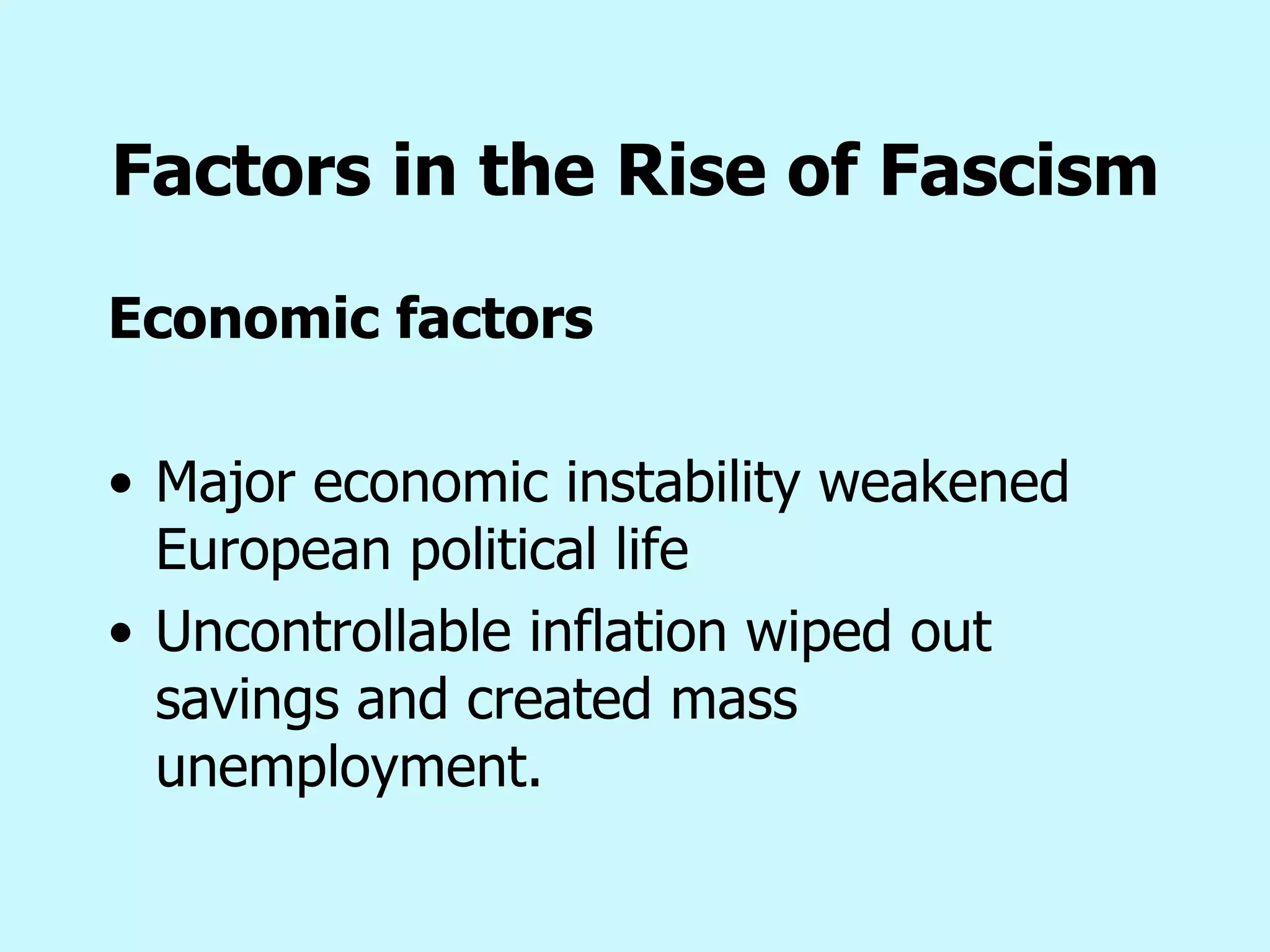 Rise of fascism | PPT