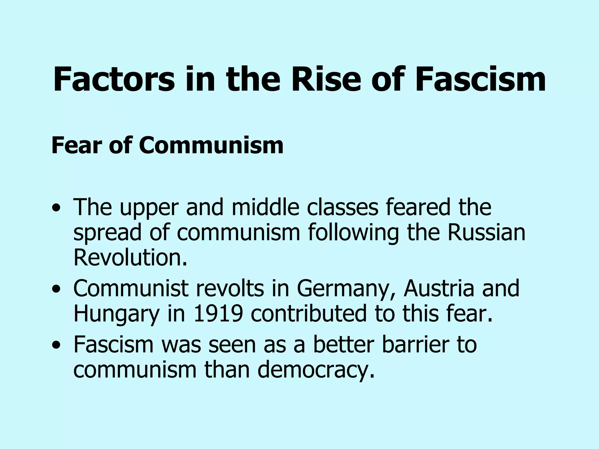 Rise of fascism | PPT