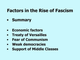 Rise of fascism | PPT
