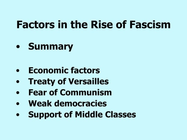 Rise of fascism | PPT