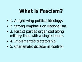 Rise of fascism | PPT